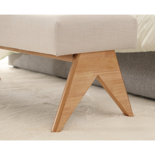 Latitude Run® Logyn Linen Upholstered Bench | Wayfair