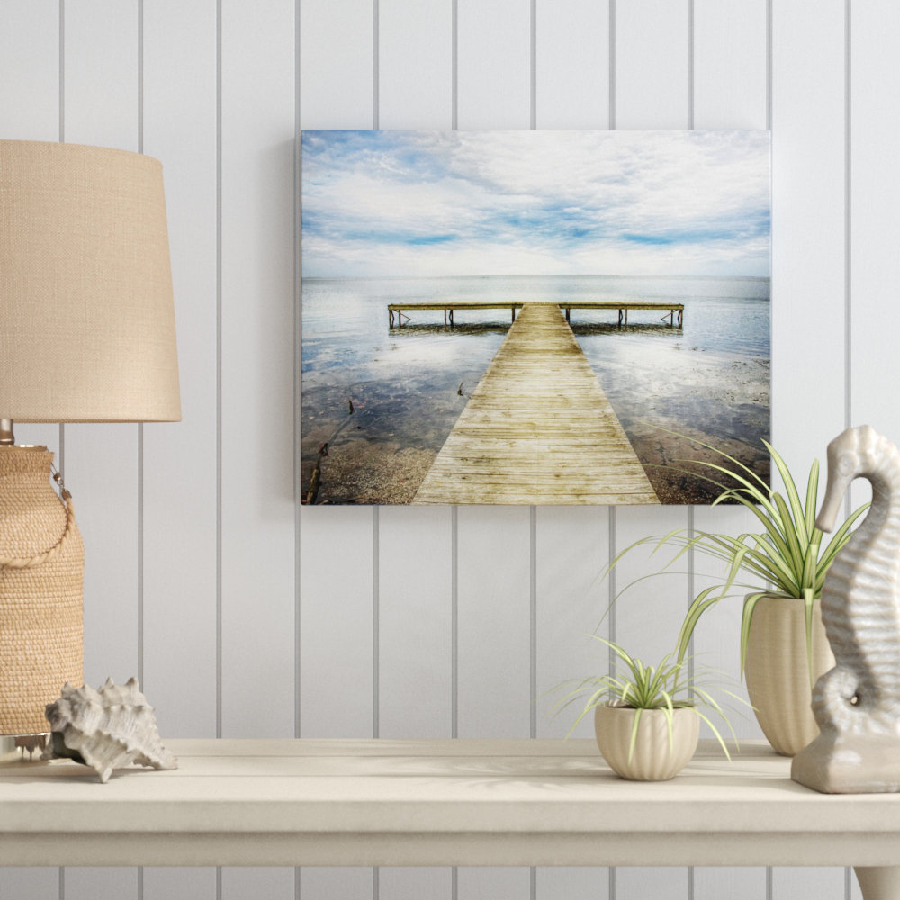 Highland Dunes 'Down the Pier' Graphic Art Print on Wrapped Canvas ...