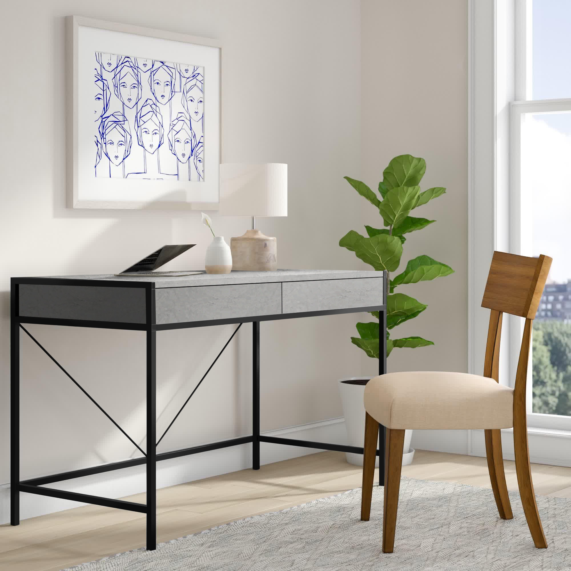 Wade Logan® Lorentz Desk & Reviews | Wayfair