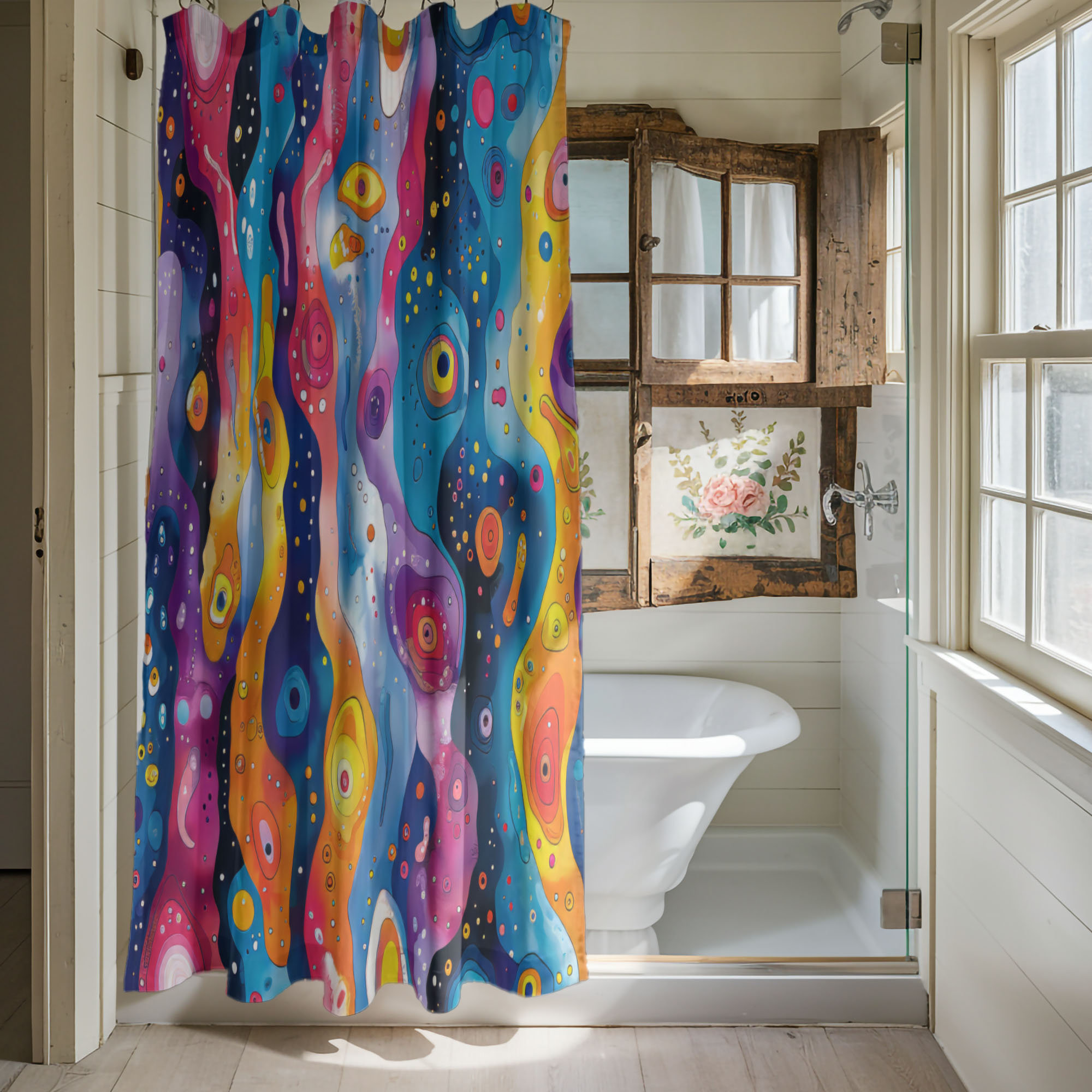 East Urban Home Dazzling Pattern - Premium Shower Curtain | Wayfair