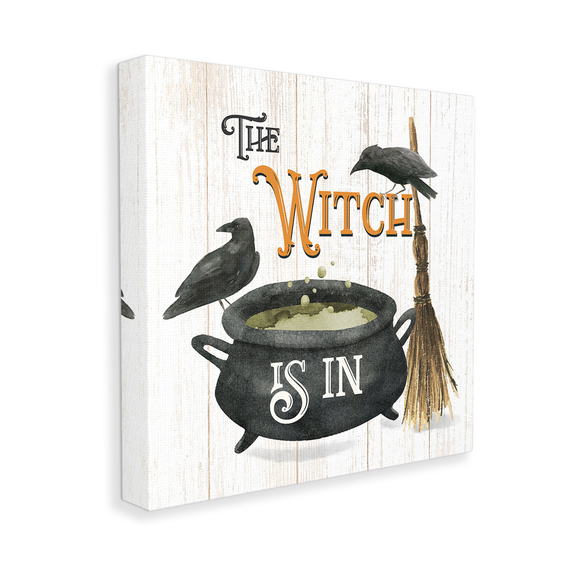 August Grove® " Witch Cauldron And Crows " by Deane Beesley on | Wayfair
