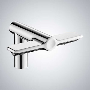 FontanaShowers Chrome Touchless Faucet and Hand Dryer Combo | Wayfair
