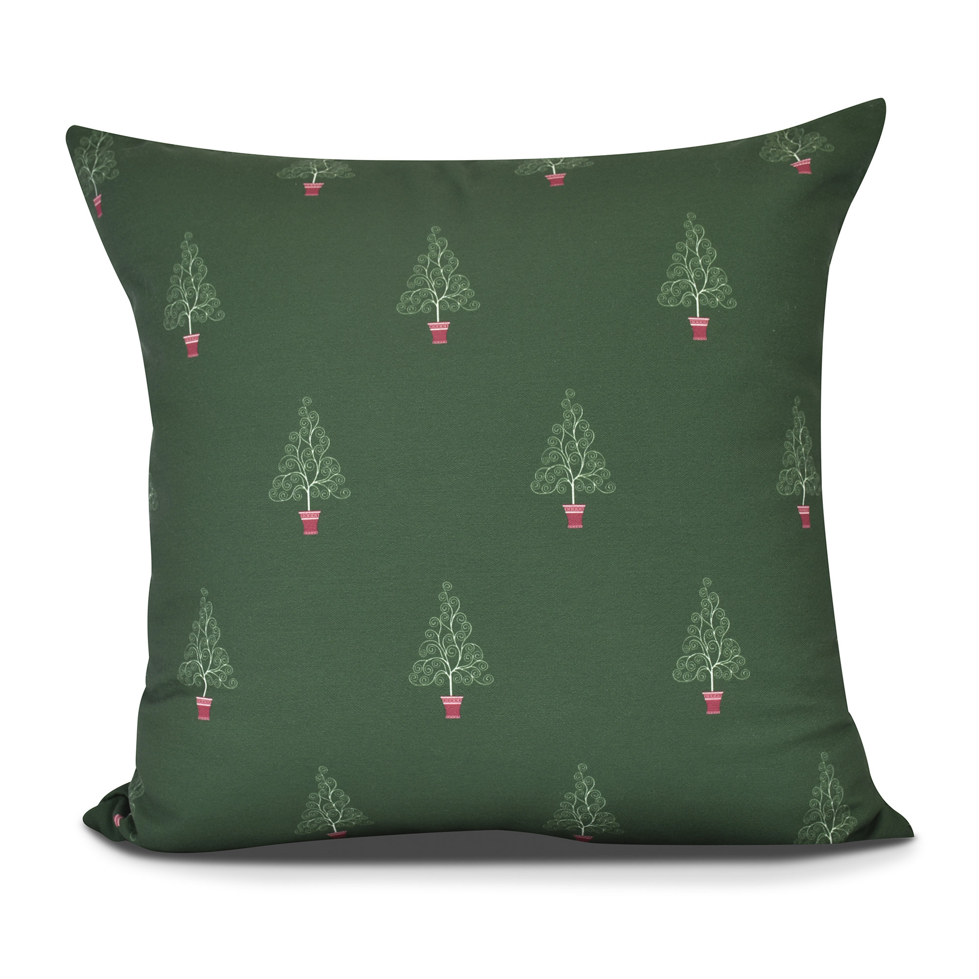 e by design Filigree Forest Outdoor Square Pillow Cover and Insert ...