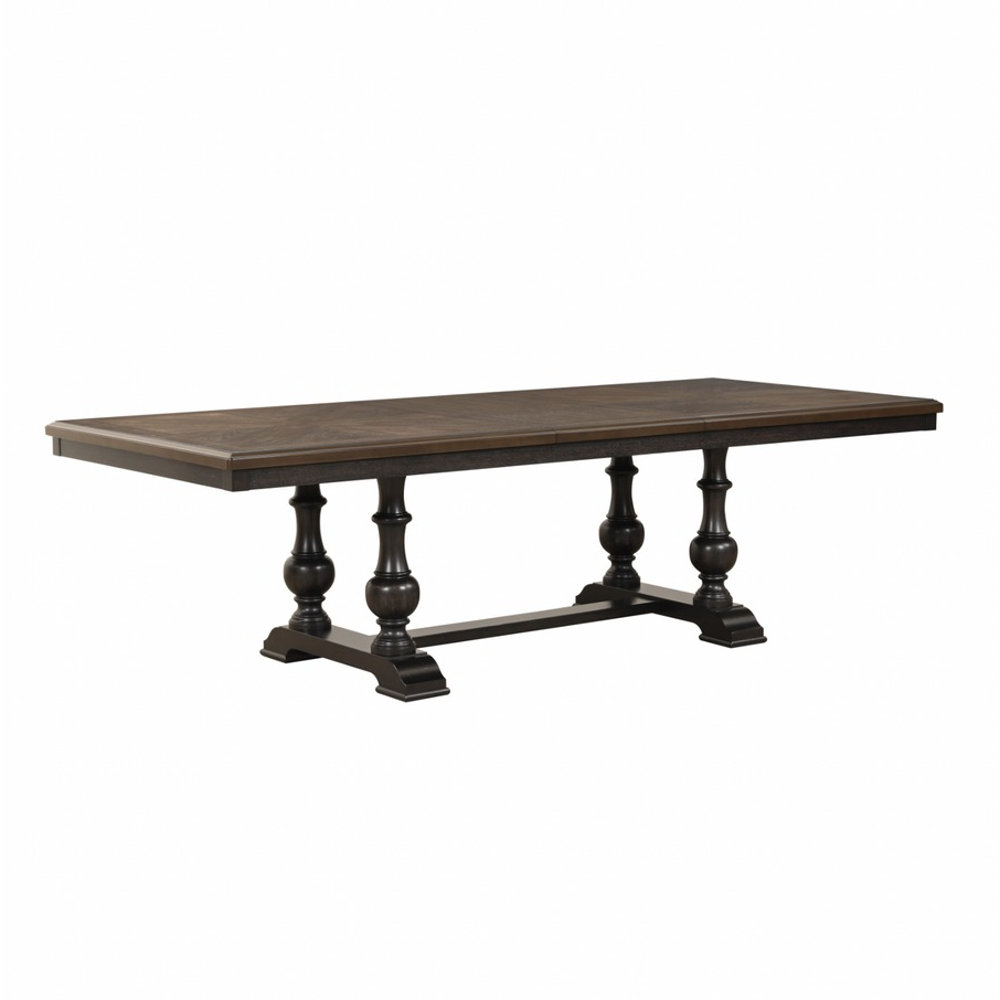 Canora Grey Macegan 5 - Piece Extendable Solid Wood Top Trestle Dining ...