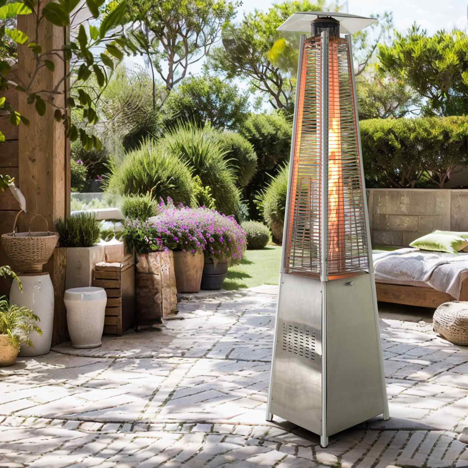 PANDA GENIUS 42,000 BTU Propane Standing Patio Heater | Wayfair