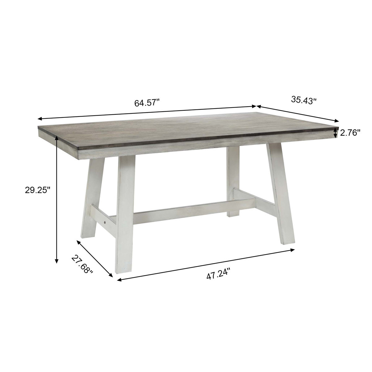 Laurel Foundry Modern Farmhouse® Kinley Rectangular Dining Table ...