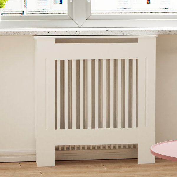 LUVODI Tall Vertical Slats Radiator Cover Wood Cabinet Modern Radiators ...