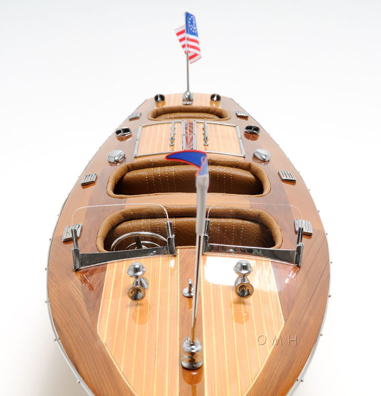 Old Modern Handicrafts Chris Craft Triple Cockpit Model Boat | Wayfair