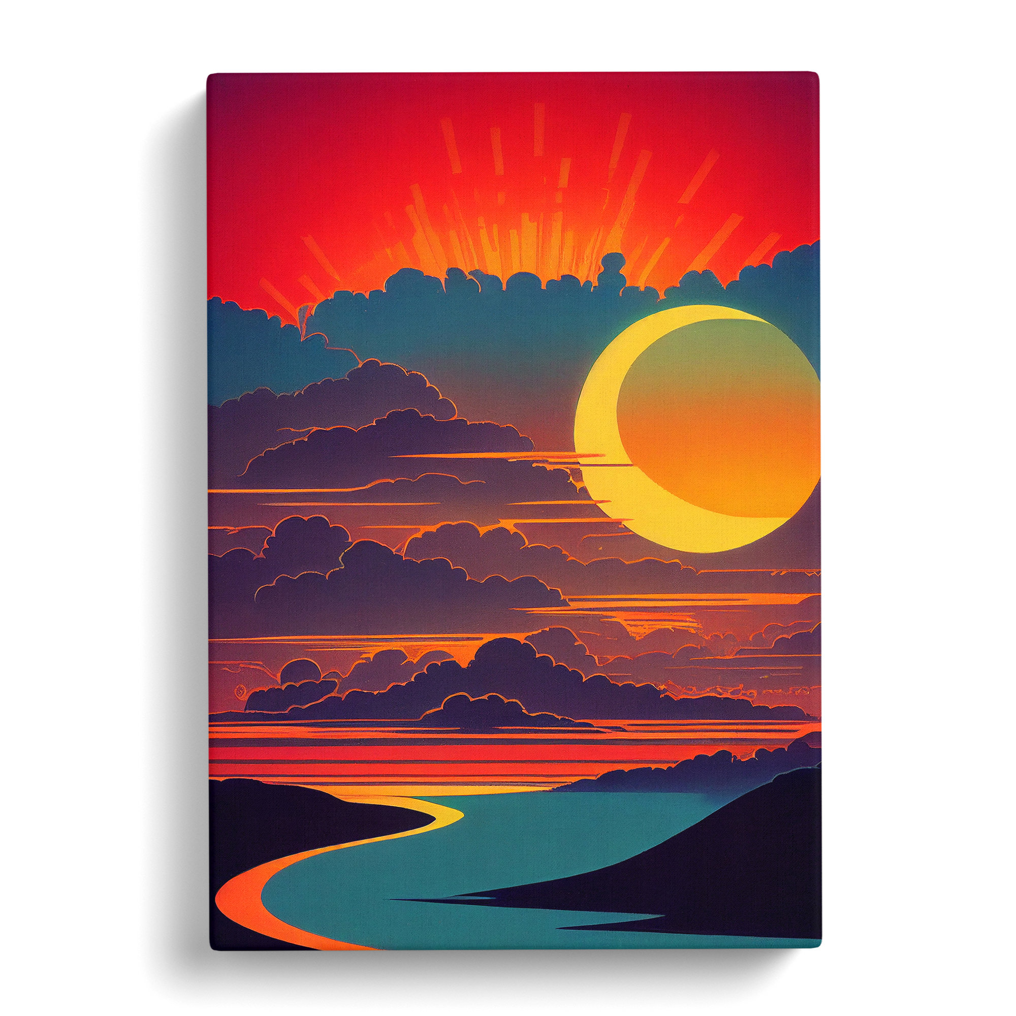 ScanMod Design XC1022-1717X Cosmopolitan Abstract Sunset - Wrapped ...