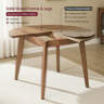 George Oliver 47.2'' W Round Kitchen Table With Solid Wood Frame and ...