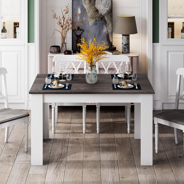 Bailongdoo 2 Person Extendable Manufactured Wood Dining Table - Wayfair ...