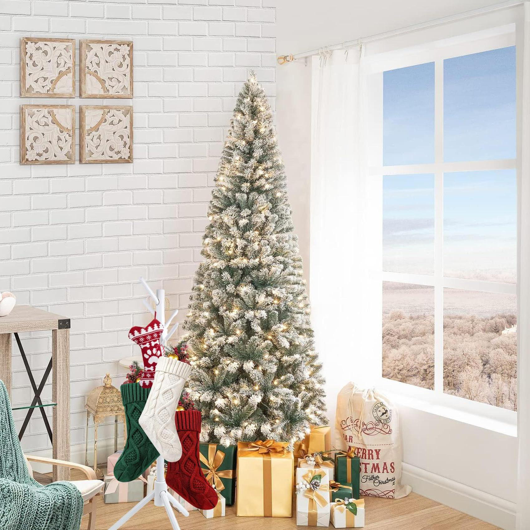 ZAALBA Natural Christmas Stocking Rack Stand | Wayfair