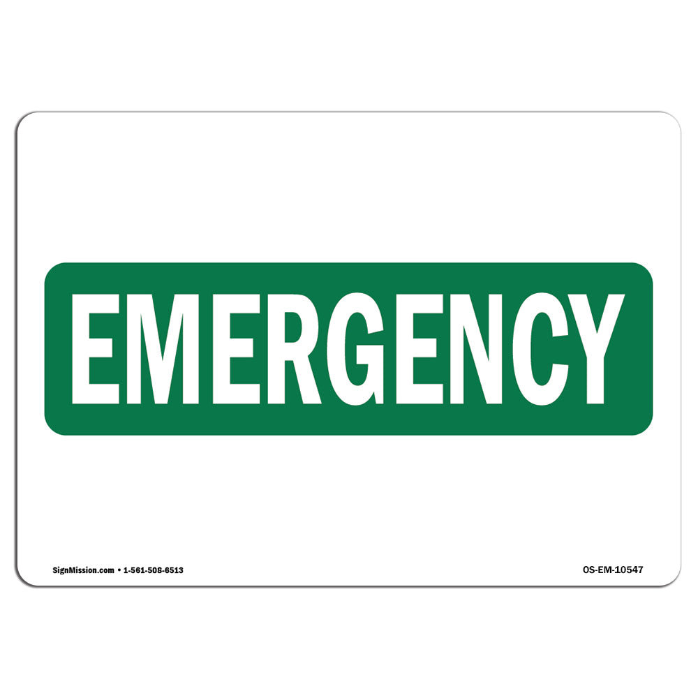 SignMission Label Emergency Sign - Wayfair Canada