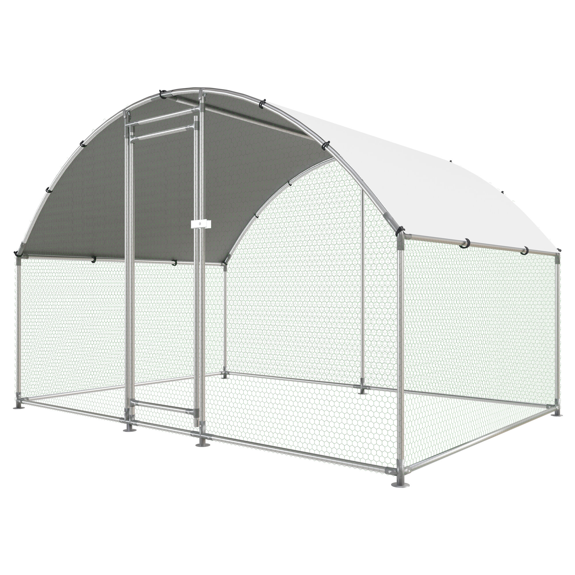 Tucker Murphy Pet™ Chicken Coop Metal Large Chicken Run for Yard ...