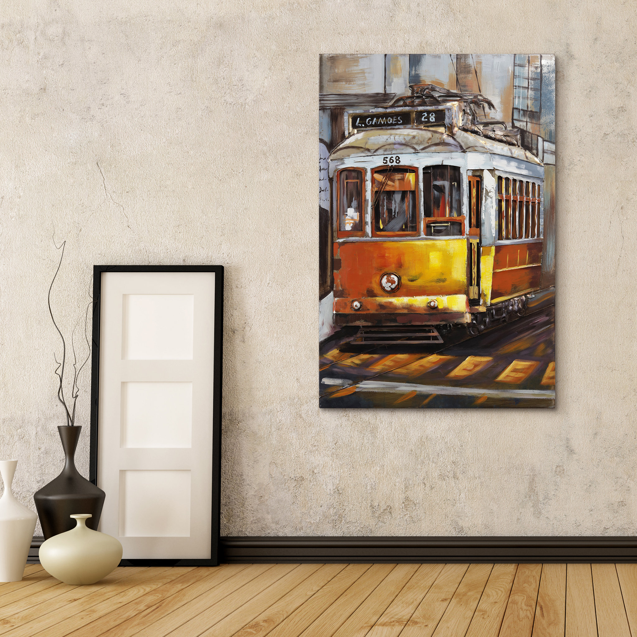 Williston Forge Handmade Industrial Transportation Wall Decor on Metal ...