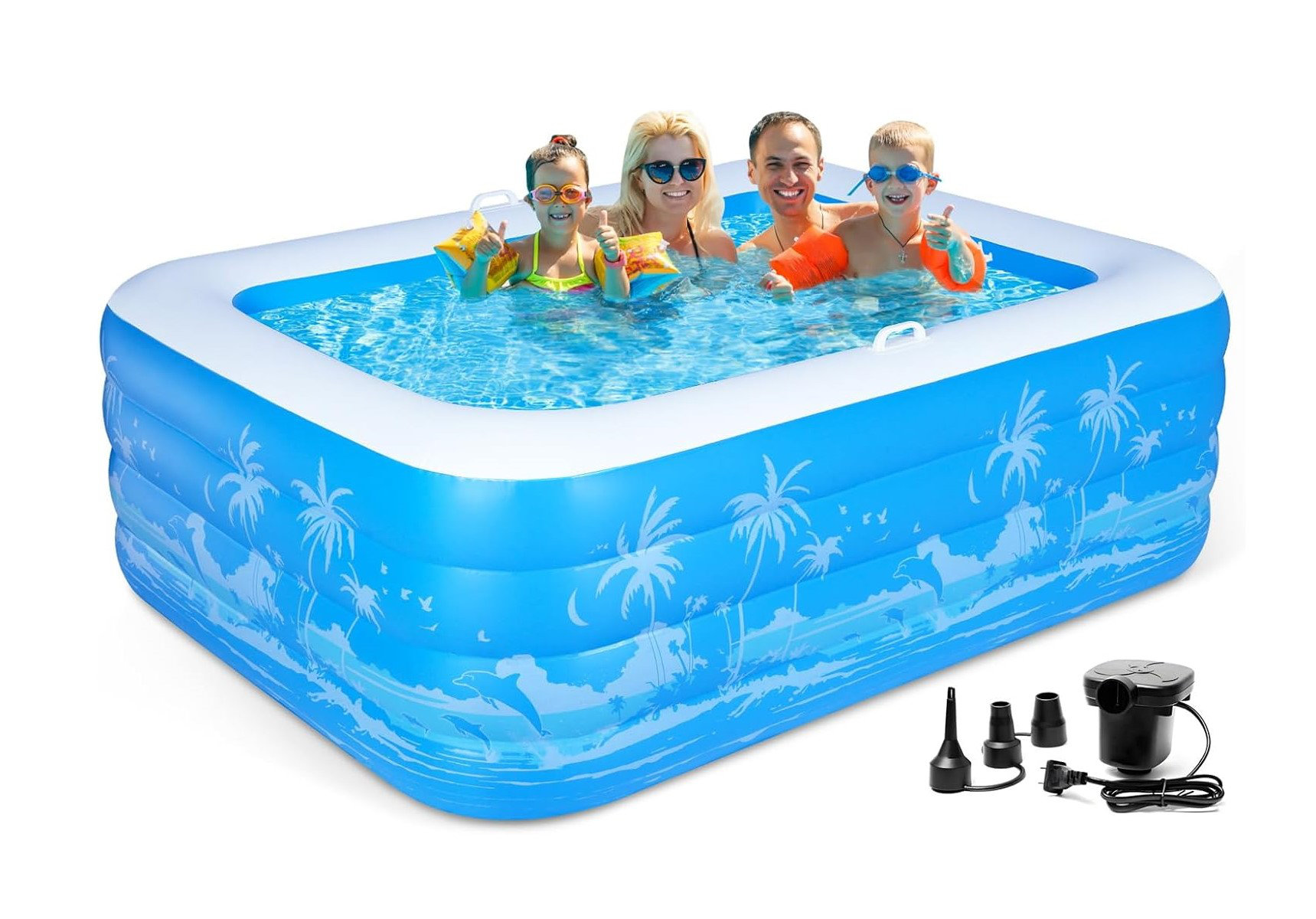INVOTOT Inflatable Swimming Pool, Full-Sized Inflatable Pools With ...