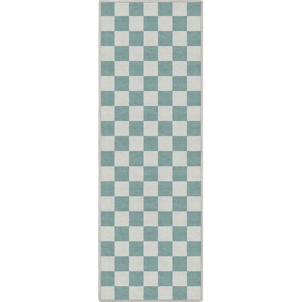 Well Woven Apollo Geometric Machine Woven Polyester Area Rug in Green ...