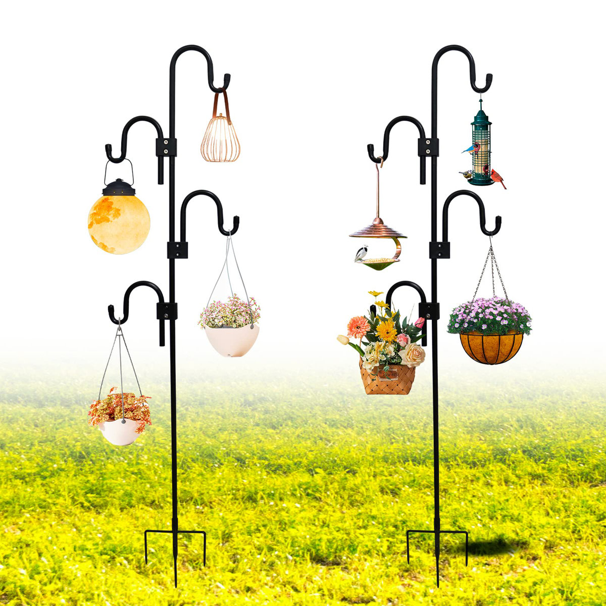 Red Barrel Studio® Quintanilla Shepards Hooks For Outdoor Adjustable ...