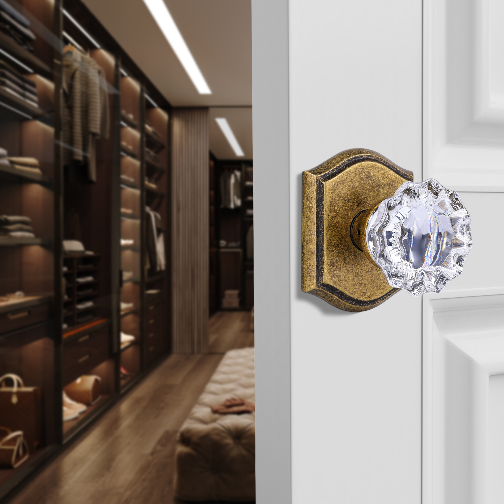 coolnews Retro Elegant Series Crystal Dummy Door Knob & Reviews | Wayfair