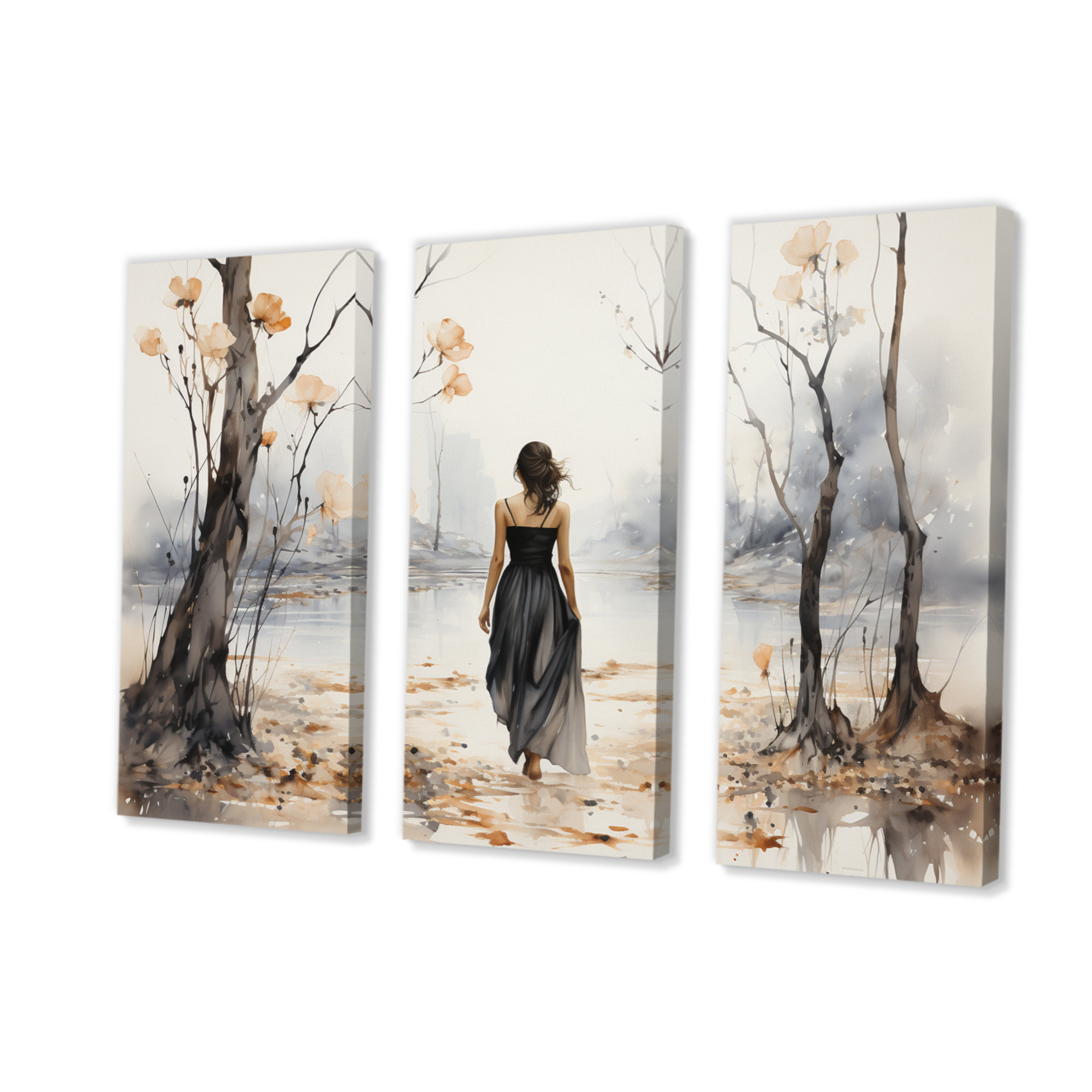 Winston Porter " Ephemeral Woman In Japon " 3 - Pieces - Wayfair Canada