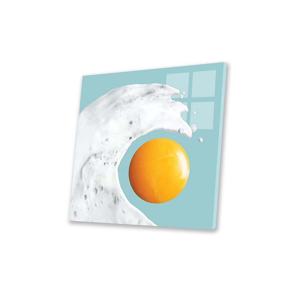 Latitude Run® Egg Wave Print On Acrylic Glass - Wayfair Canada