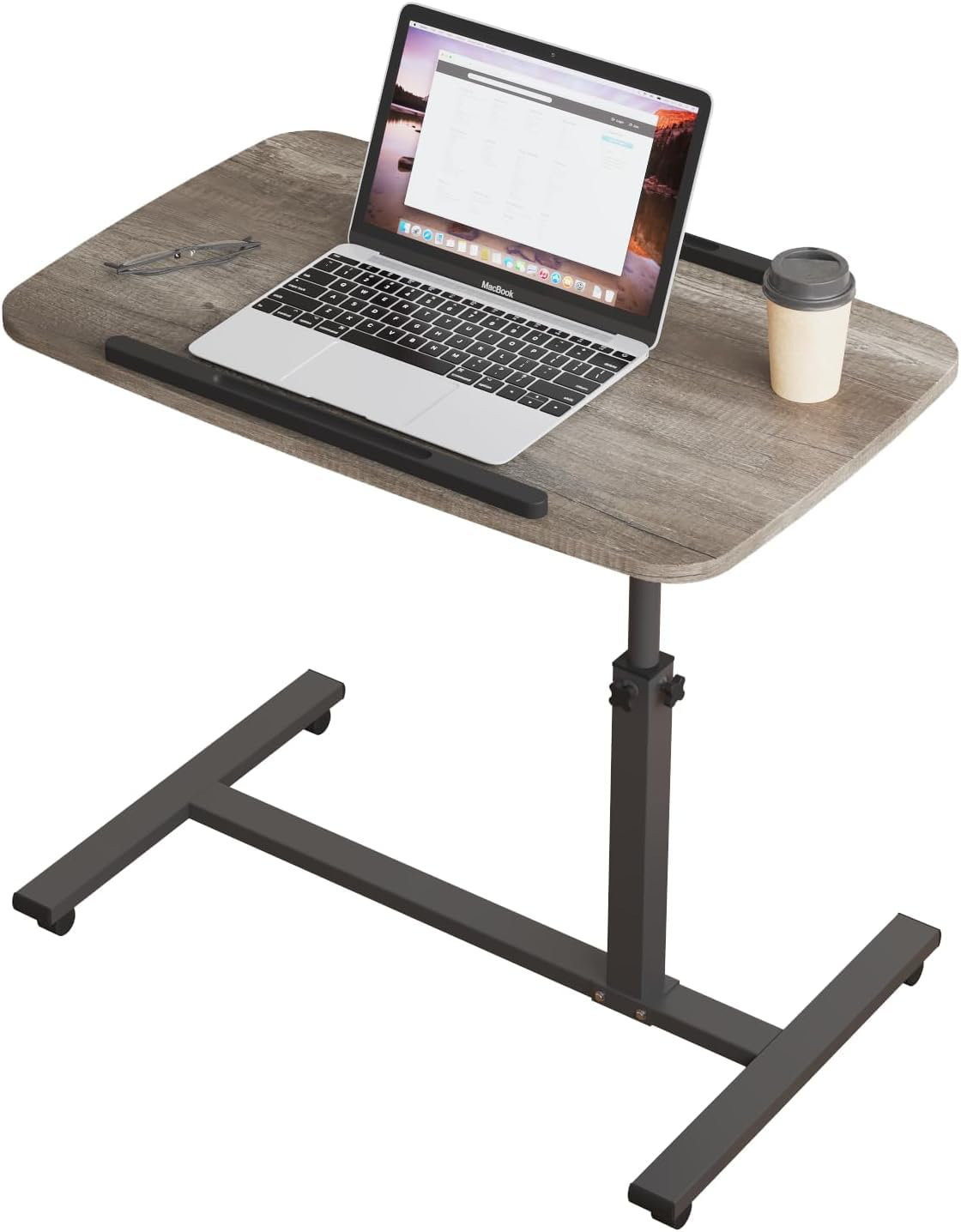 JIEKUOZONGZHUAN Mobile Laptop Desk, Height-Adjustable, Portable Laptop ...