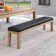 HomeSeason Billiard Bench with Storage for Olivia Slate Pool Table ...