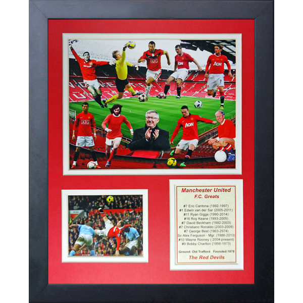 Legends Never Die Manchester United FC Greats Framed Memorabilia ...