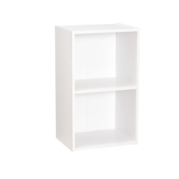 17 Stories 2 Tier Bookcase Cube Wooden Bookshelf | Wayfair.co.uk