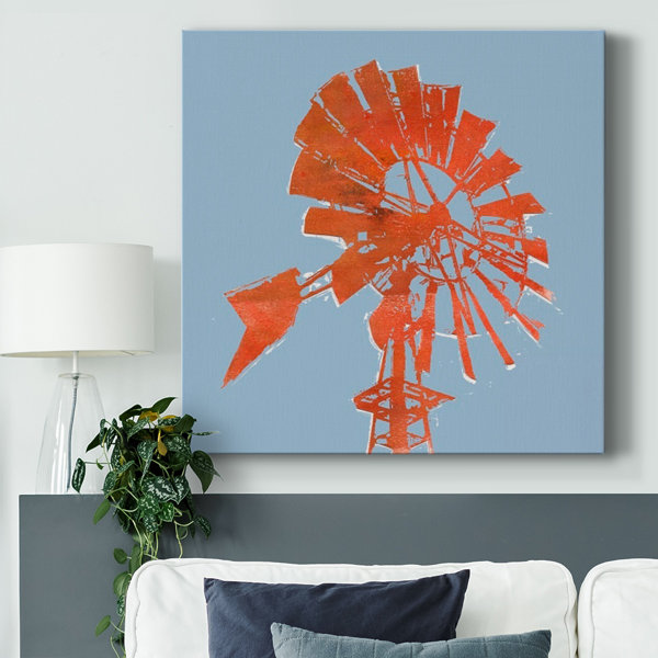 Gracie Oaks " Rusty Windmill I " | Wayfair
