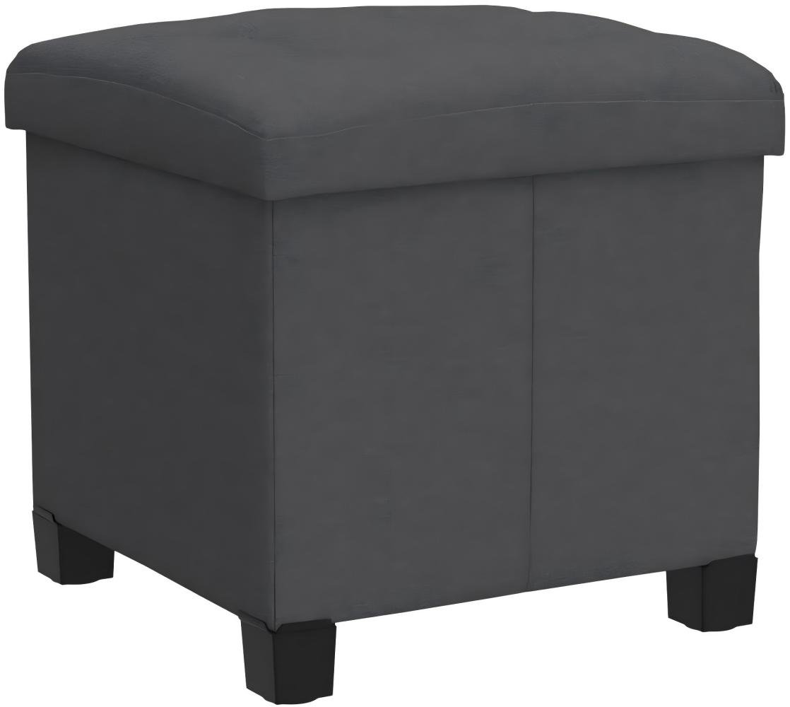 Ebern Designs 15 inches Small Storage Ottoman Cube, Foot Stool Foldable ...