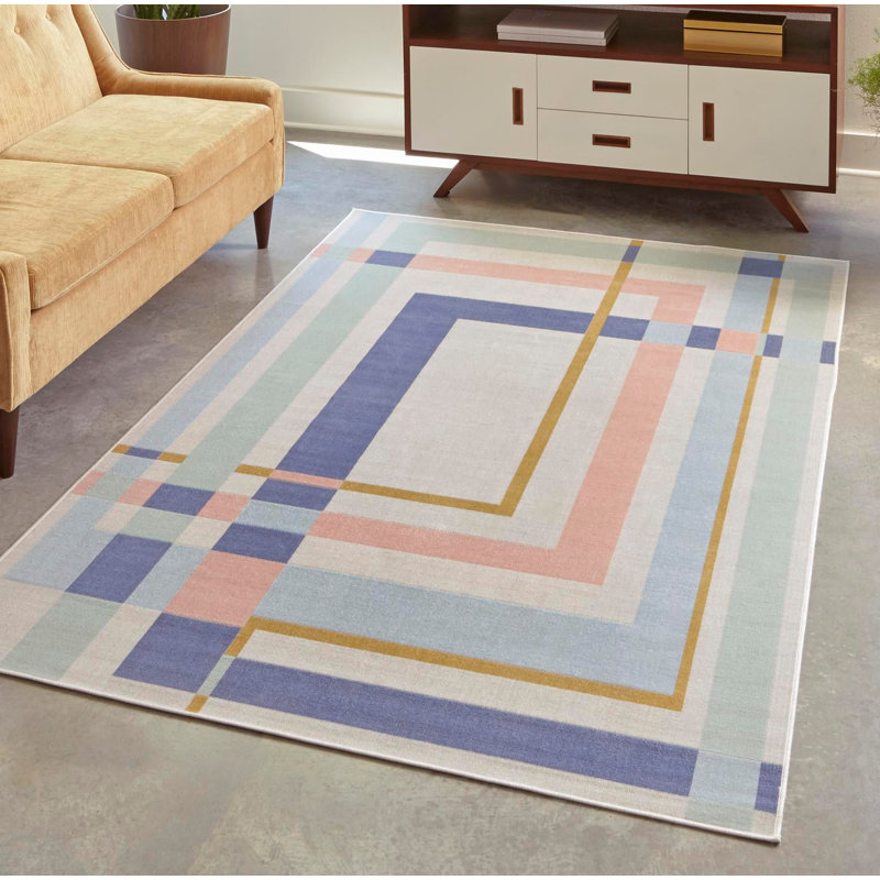 Ebern Designs Arean Geometric Rug & Reviews | Wayfair