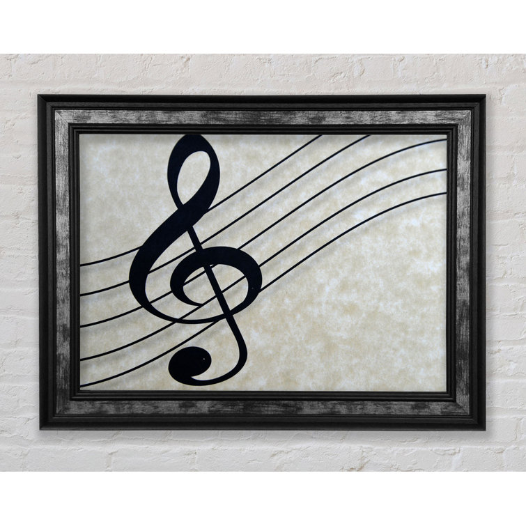 Bright Star Treble Clef Note - Single Picture Frame Art Prints ...
