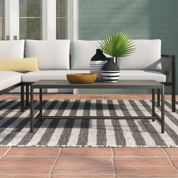 Joss & Main Esme Aluminum Coffee Table | Wayfair