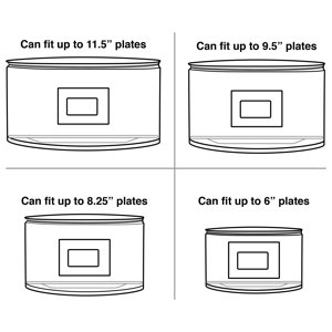 In This Space 4 Piece Round Plate Storage Case Set & Reviews | Wayfair