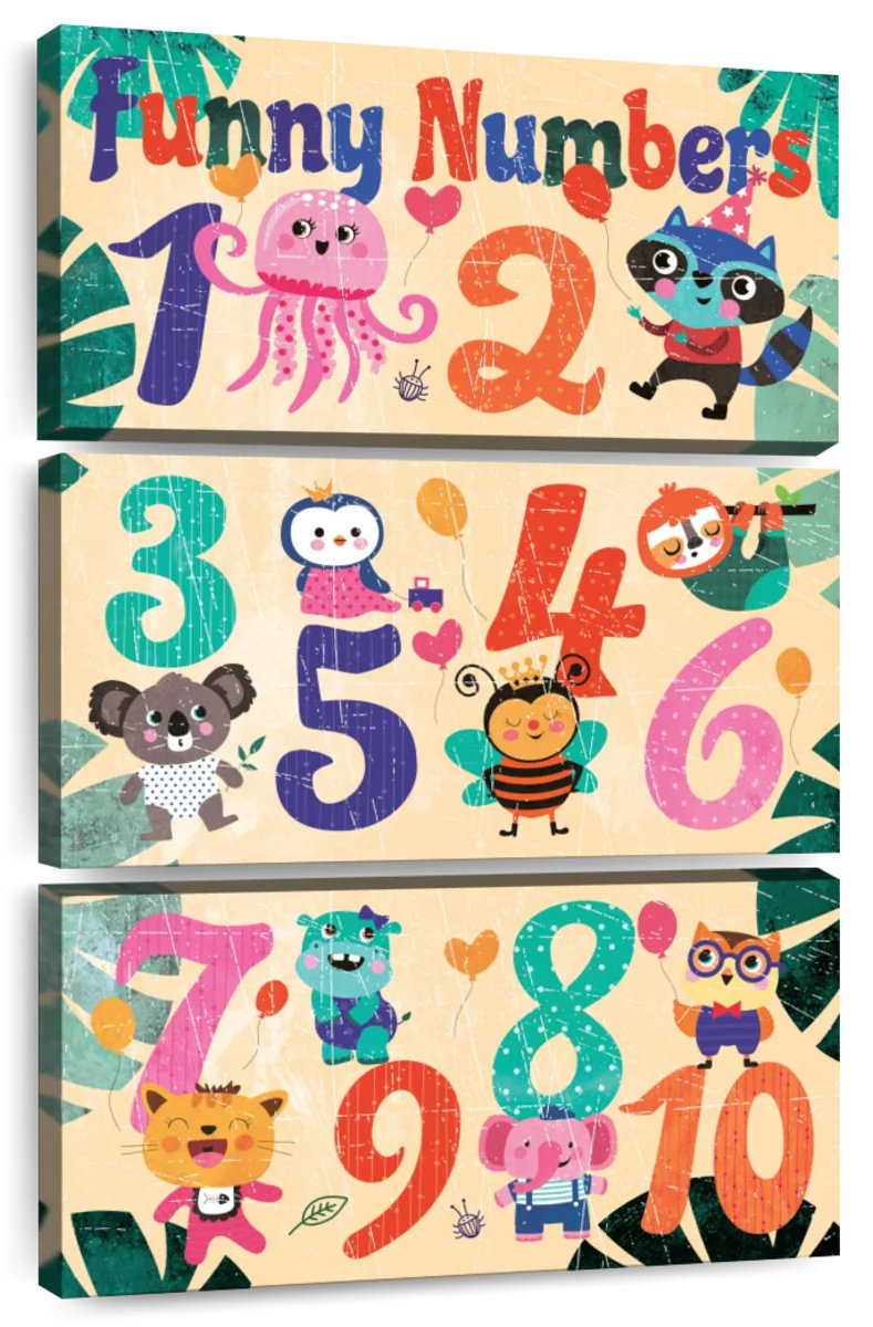 Zoomie Kids Ashelle Funny Numbers Chart | Wayfair