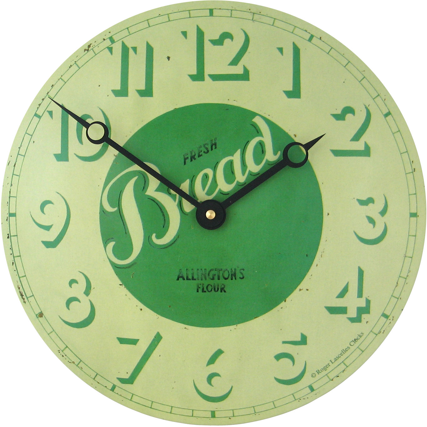 Roger Lascelles Clocks Convex Tin Fresh Bread Wall Clock | Wayfair.co.uk