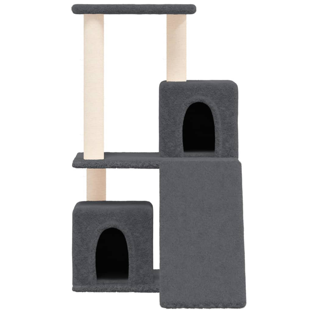 Latitude Run® Cat Tree Dark Gray Engineered Wood 32.3 In High Tough Cat ...