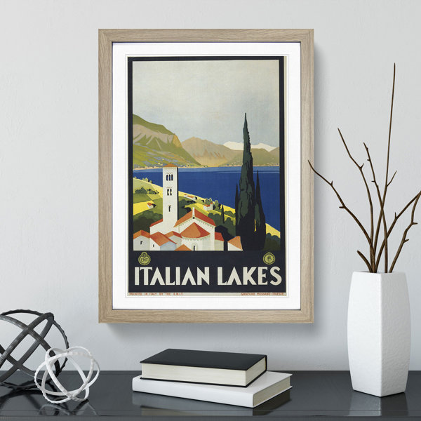 East Urban Home Vintage Travel Italy - Picture Frame Graphic Art ...