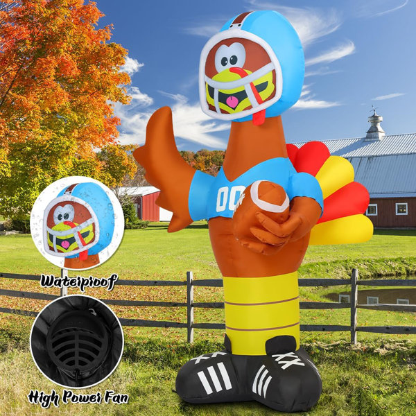 The Holiday Aisle® Jaquice 6FT Thanksgiving Inflatable American ...