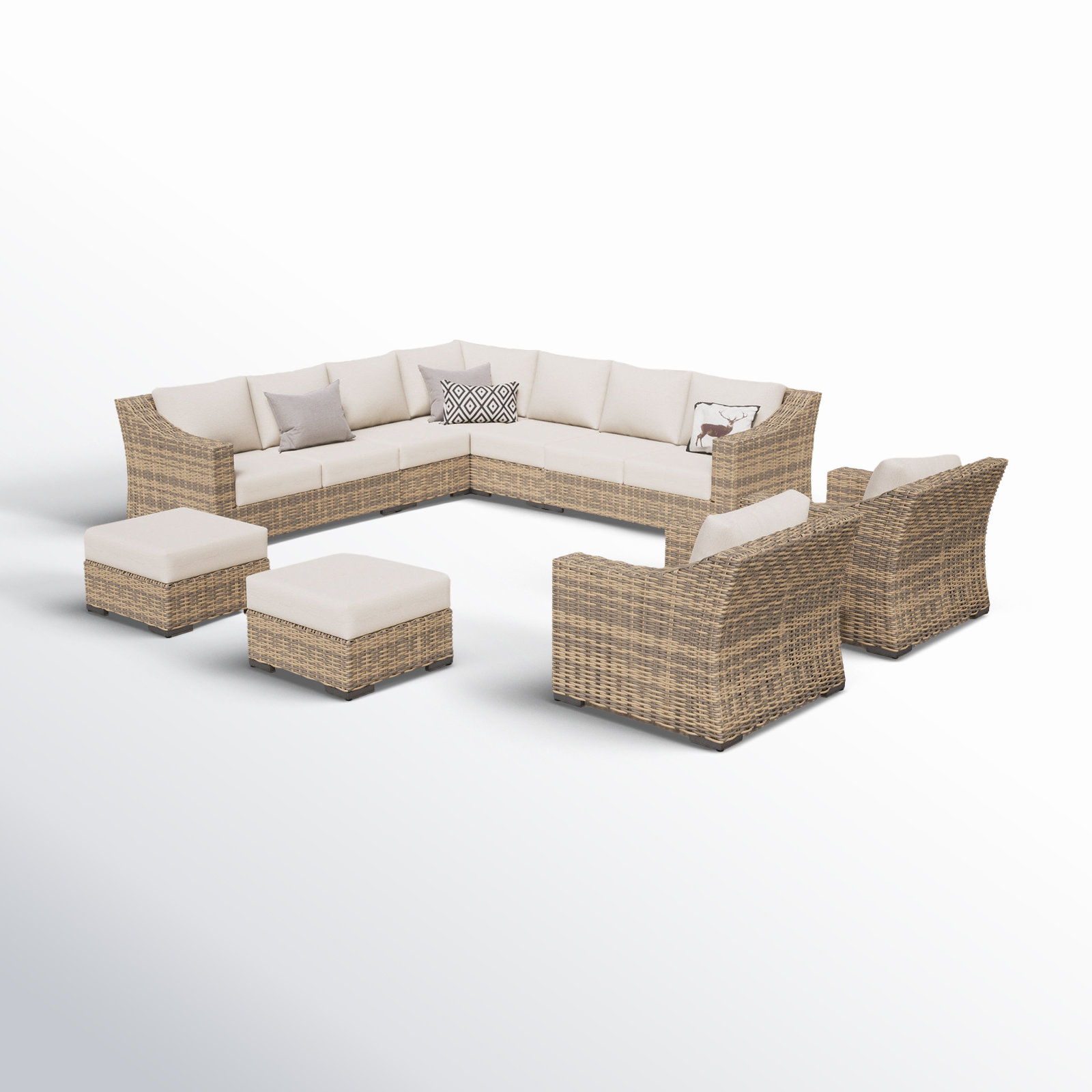 Birch Lane™ Eloisa 9-piece Seating Sectional | Birch Lane