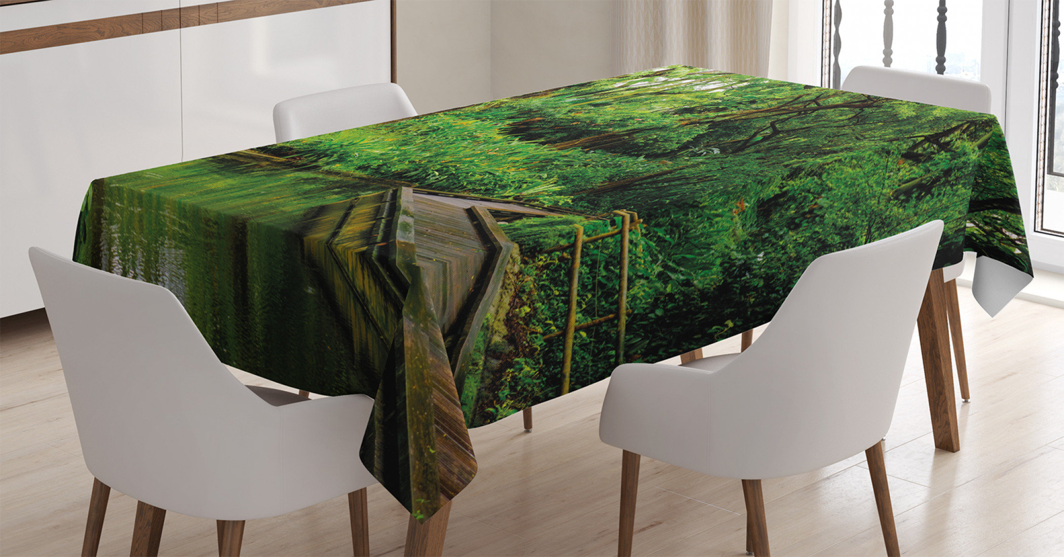 East Urban Home Jungle Tablecloth | Wayfair