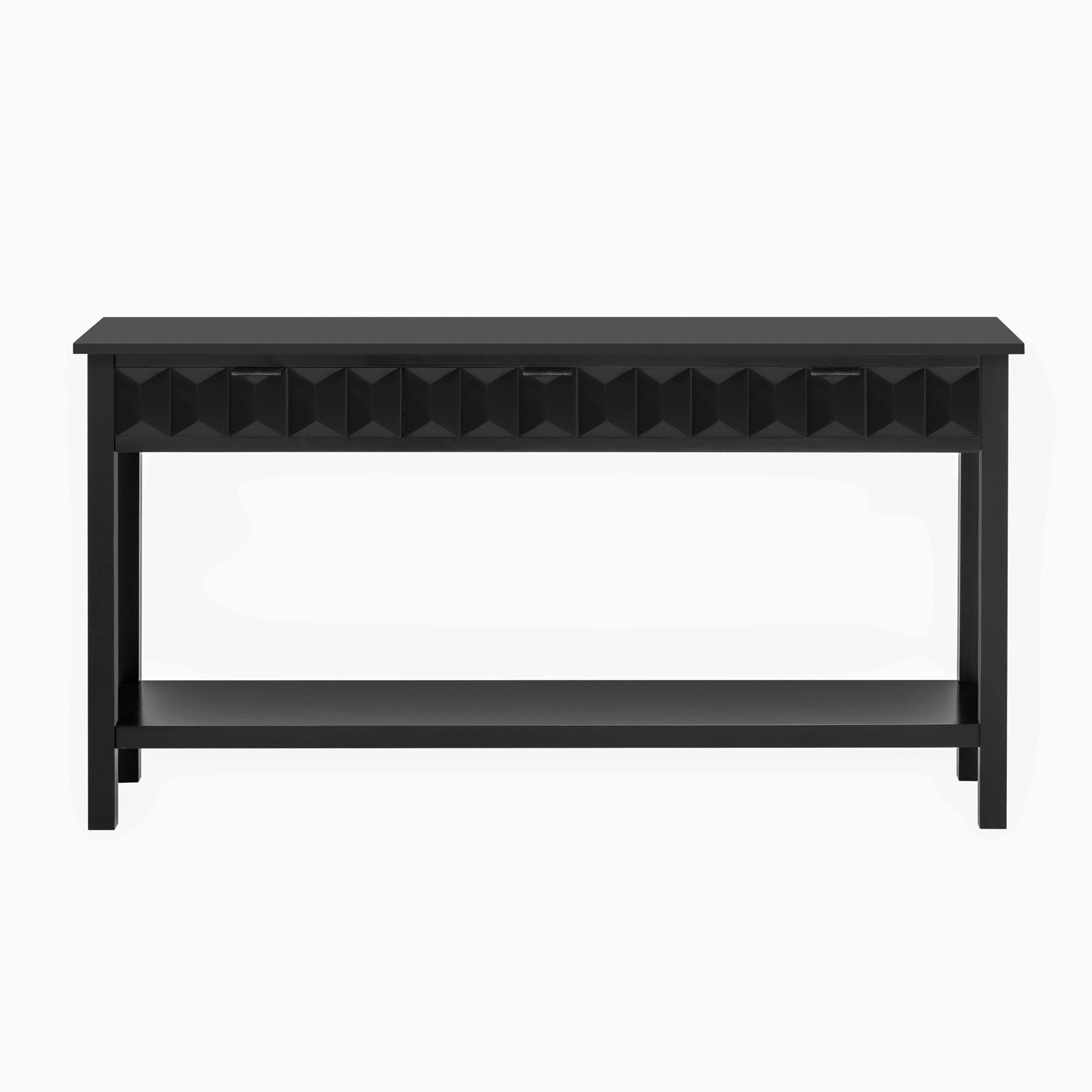 One Allium Way® Fir Veneer Modern Stylish Console Table With Honeycomb ...