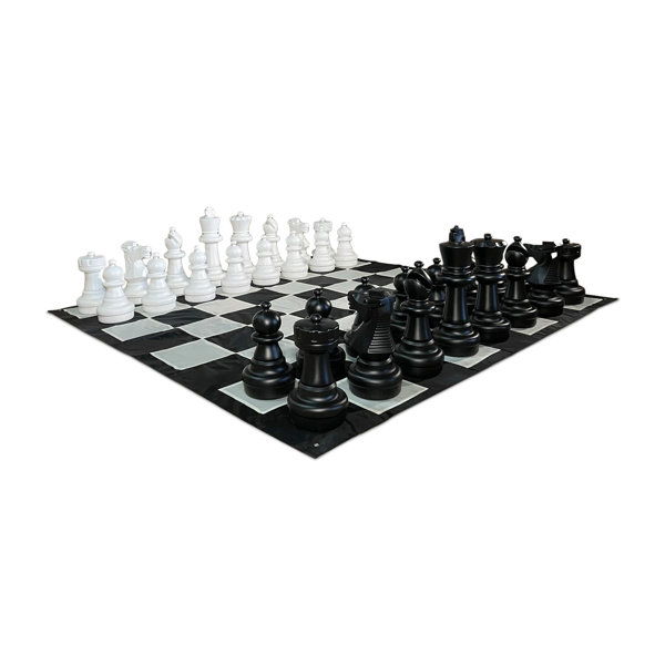 MegaChess Quick Fold Nylon Giant Chess Mat with 13" Squares & Reviews ...