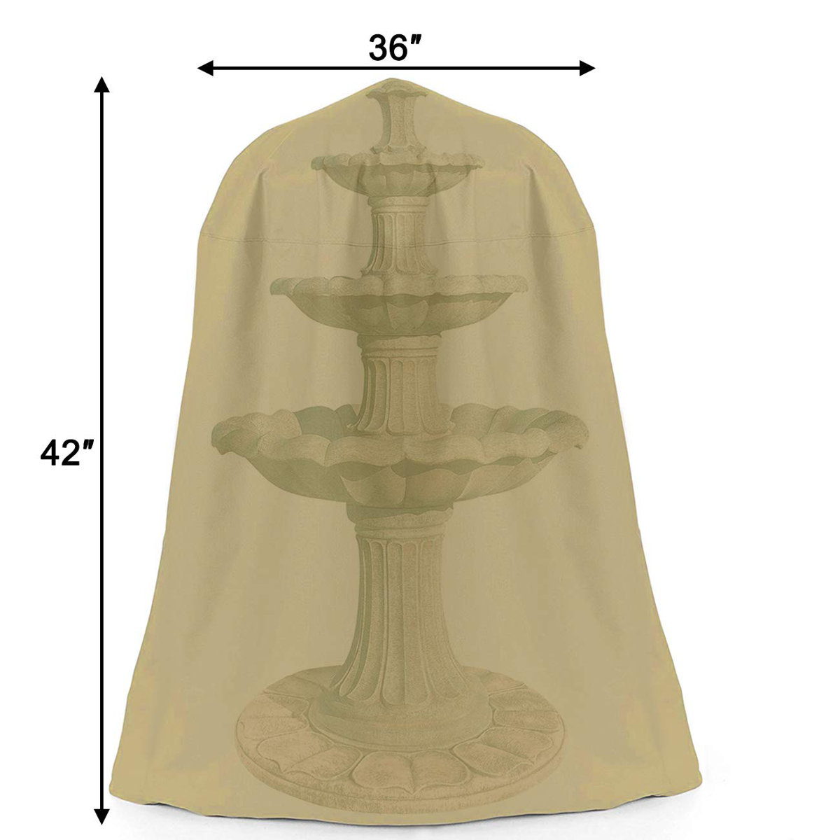 Arlmont & Co. Garden Fountain Cover 600d Oxford Waterproof Dustproof ...