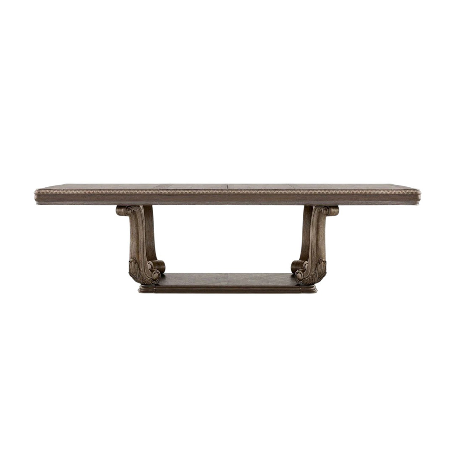 Bloomsbury Market Rectangular Wooden Dining Table With Scroll Pedestal ...