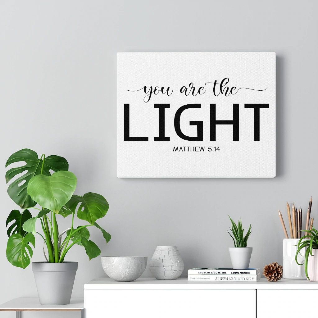 Trinx You Are The Light Matthew 5:14 Christian Wall Art Bible Verse ...