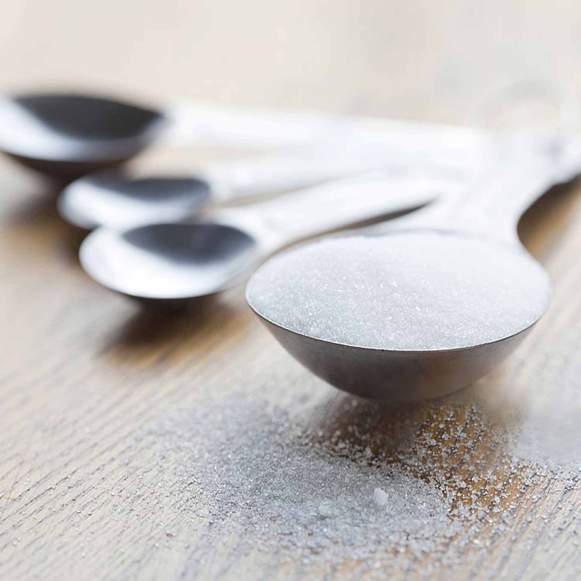 Nu Steel Stainless Steel Measuring Spoons Set Of 4, Round Metal ...