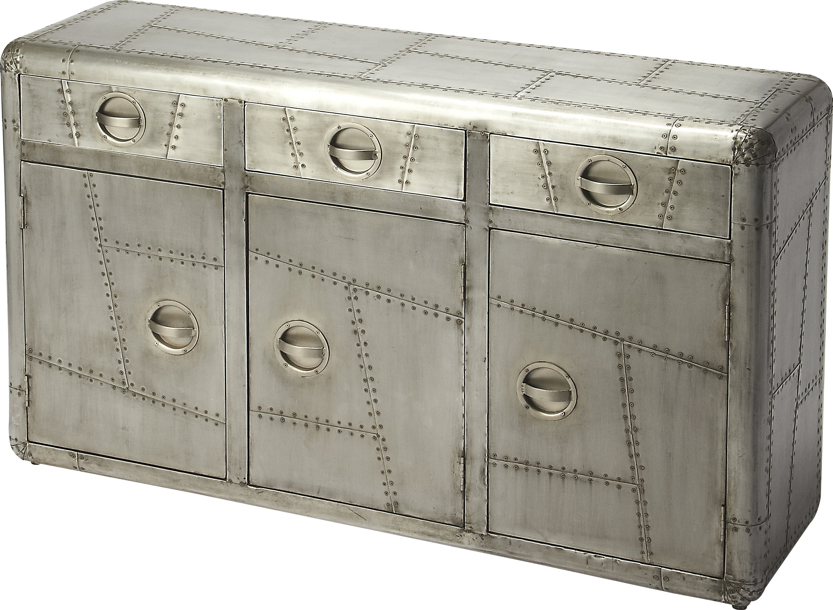 Butler Midway Aviator Metal Console Cabinet & Reviews | Perigold