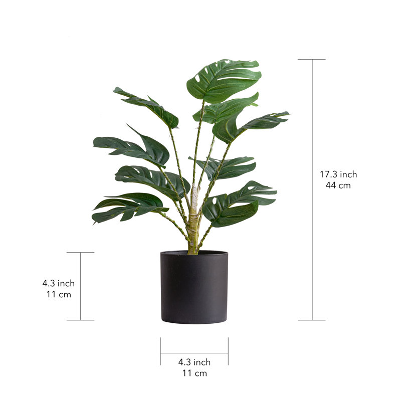 Wrought Studio™ Lighted Simulation Monstera Gordillo | Wayfair